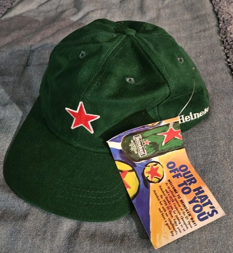 Heineken US Open 1998 Giveaway Hat Vintage Green New w Tags Star Logo ...