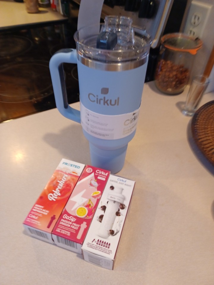 NEW CIRKUL 40 OZ. MUG / CUP BLUE W/ 3 CARTRIDGES | eBay
