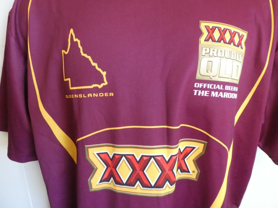 XXXX BEER QUEENSLAND MAROONS NRL FOOTBALL JERSEY No 13 SIZE MENS XL ...