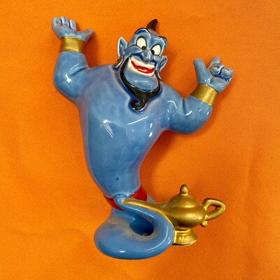 GENIE 7" PORCELAIN FIGURINE STATUE - DISNEY ALADDIN FIGURE VINTAGE ...