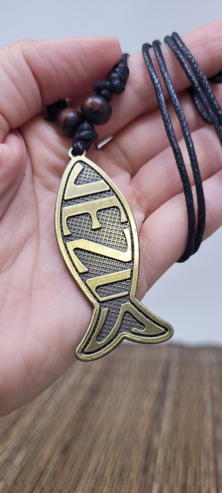 Jesus Fish necklace Ichthys fish necklace christian catholic necklace ...