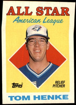 1988 TOPPS TOM HENKE TORONTO BLUE JAYS #396 | eBay