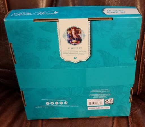 THE PIONEER WOMAN MINGLING BOARD SET OF 4 WINE GLASS HOLDER MELAMINE ...