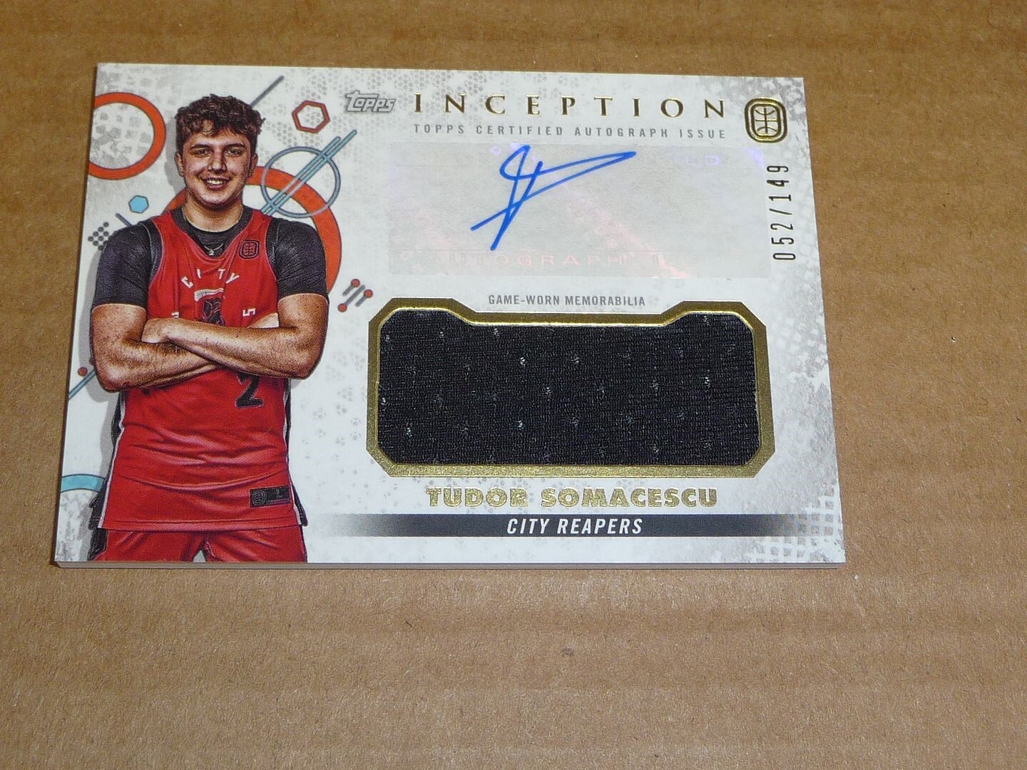2022/23 Topps Inception OTE TUDOR SOMACESCU AUTOGRAPH/AUTO JERSEY /149 ...