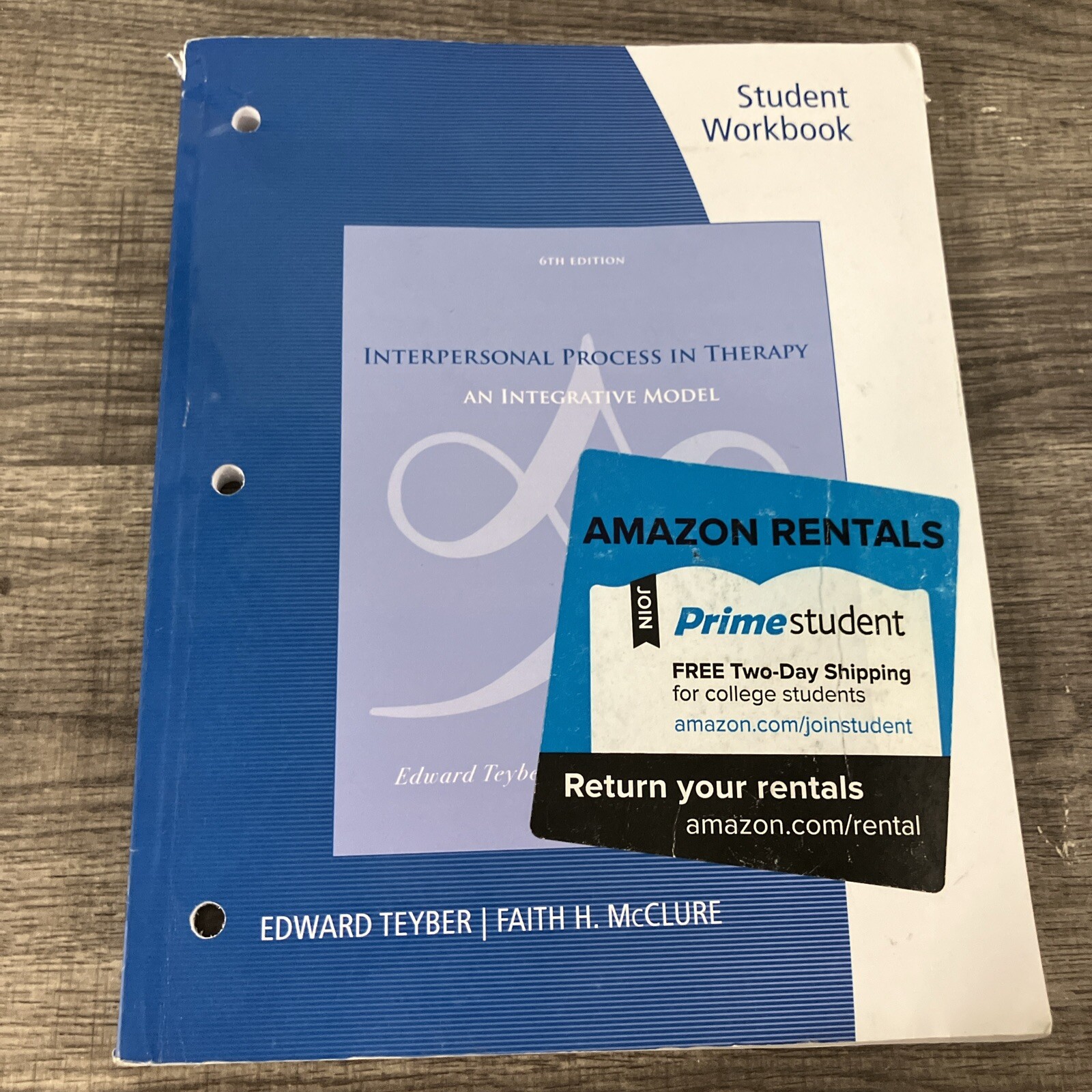 Student Workbook for Teyber/McClure's Interpersonal Process in Therapy ...