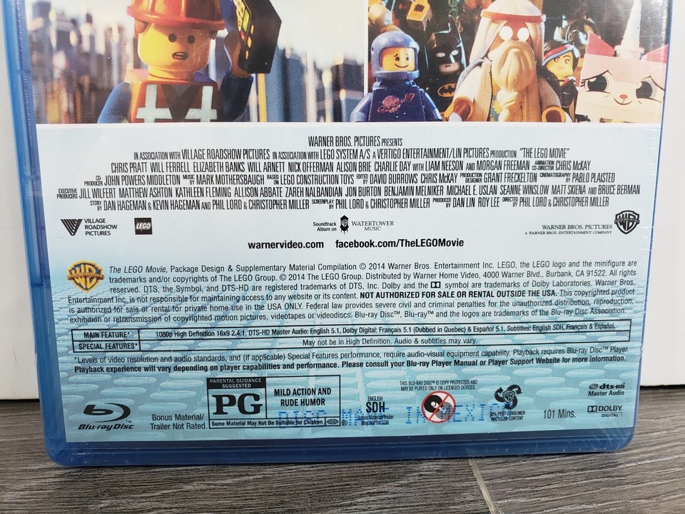 BRAND NEW The Lego Movie (Blu-Ray) SEALED PROMO COPY 2014 RATED PG ...