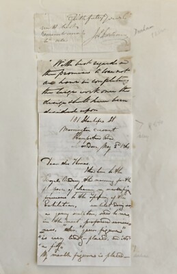 1800s European Sculptor Autograph Group Thomas Woolner Joseph Durham ...