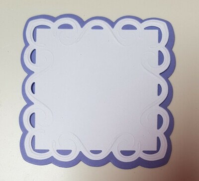 5 Decorative Square Die Cuts | eBay UK
