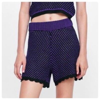 NWT ZARA THE KNITWEAR LIMITED EDITION KNIT SHORTS Size Medium | eBay
