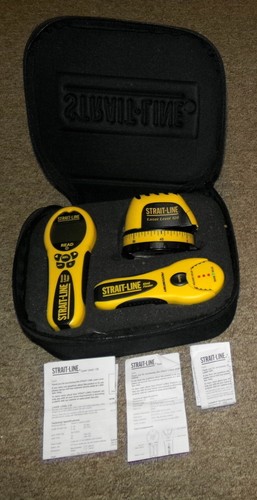 Strait Line Stud Finder 120 Set Laser Tape & Straight Line Sonic Kit ...