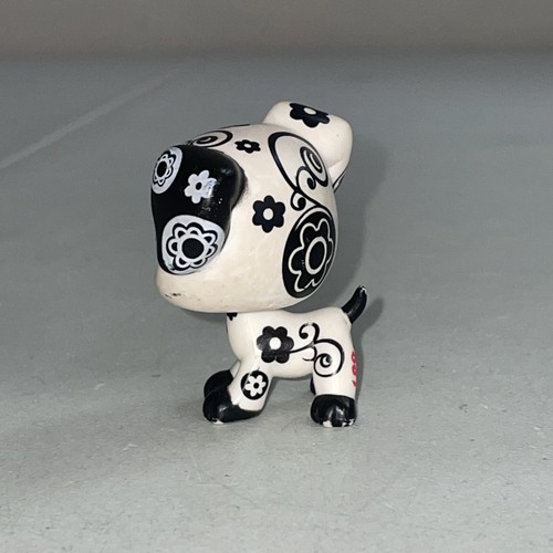 Littlest Pet Shop LPS Hasbro Figure -- #1613 Black White Floral ...