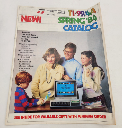 Triton Catalog TI 99/4A Texas Instruments Spring '84 1984 home computer ...