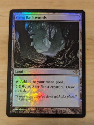 Magic the Gathering MTG Grim Backwoods Dark Ascension 156/158 FOIL Rare ...