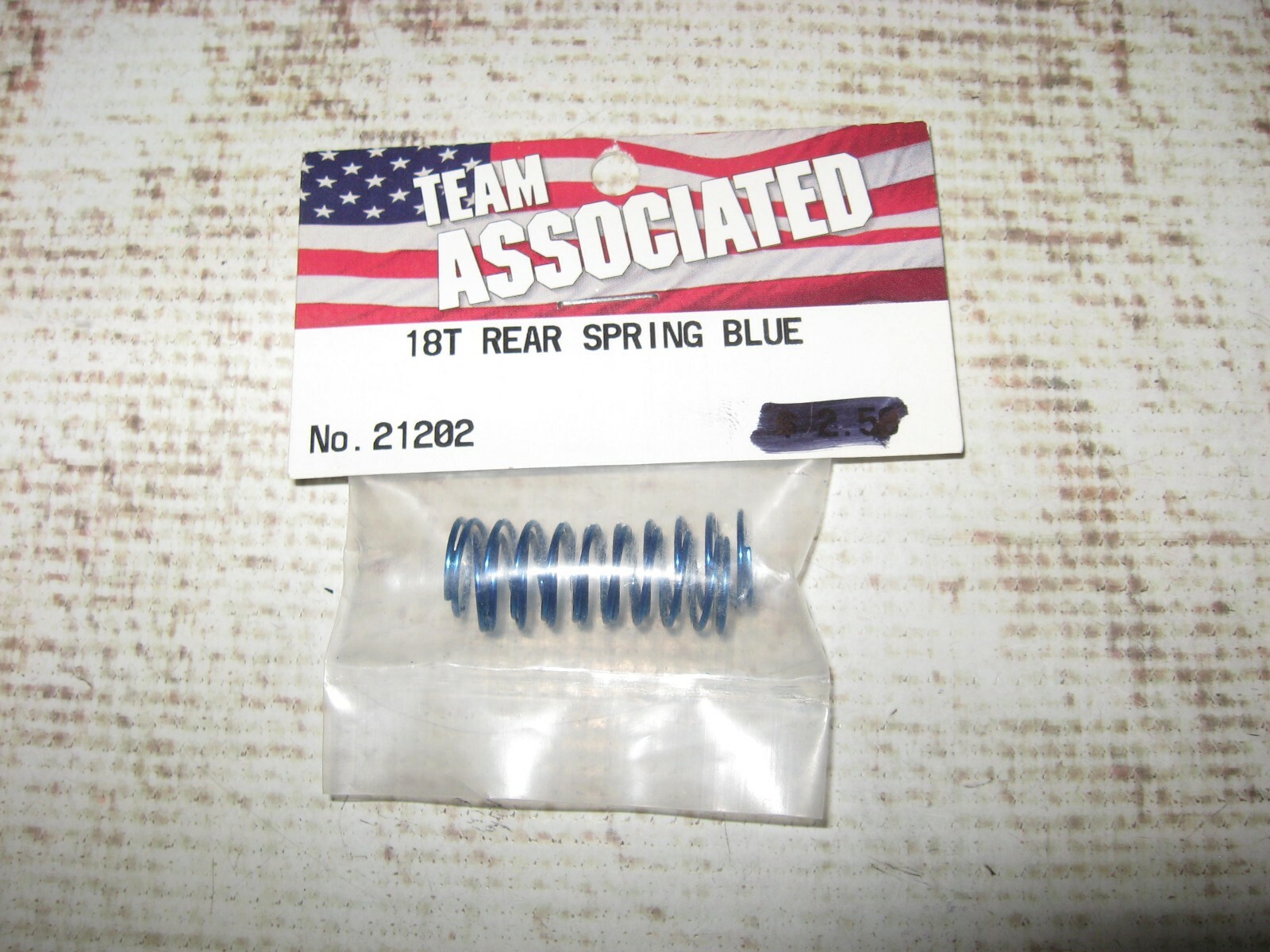 Vintage RC Associated RC18T 1.90 lb/in Rear Shock Springs Steel Blue (2 ...