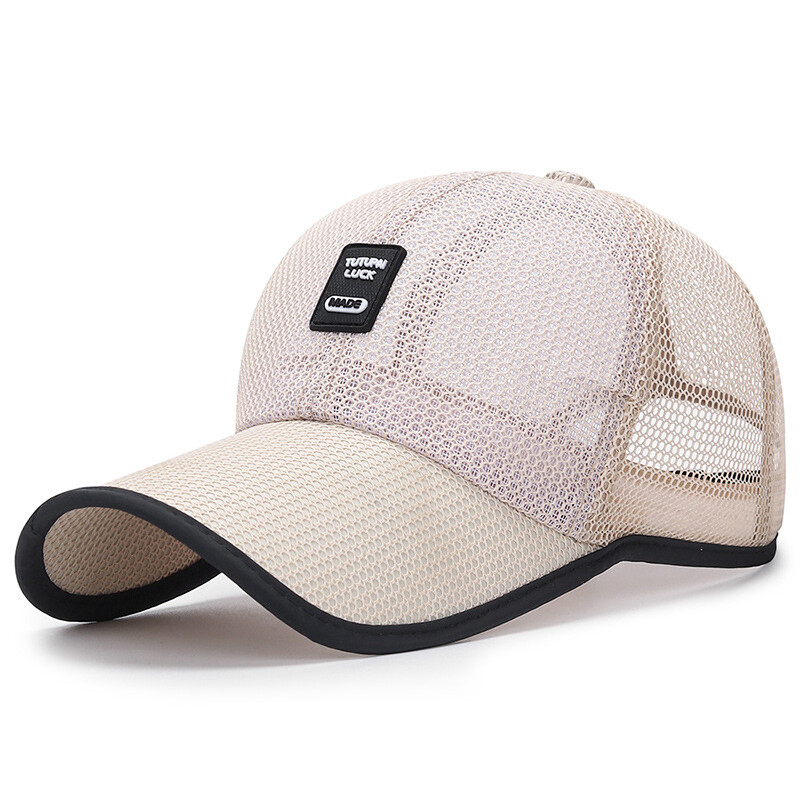 Men Snapback Mesh Baseball Cap Sun Protection Golf Adjustable ...