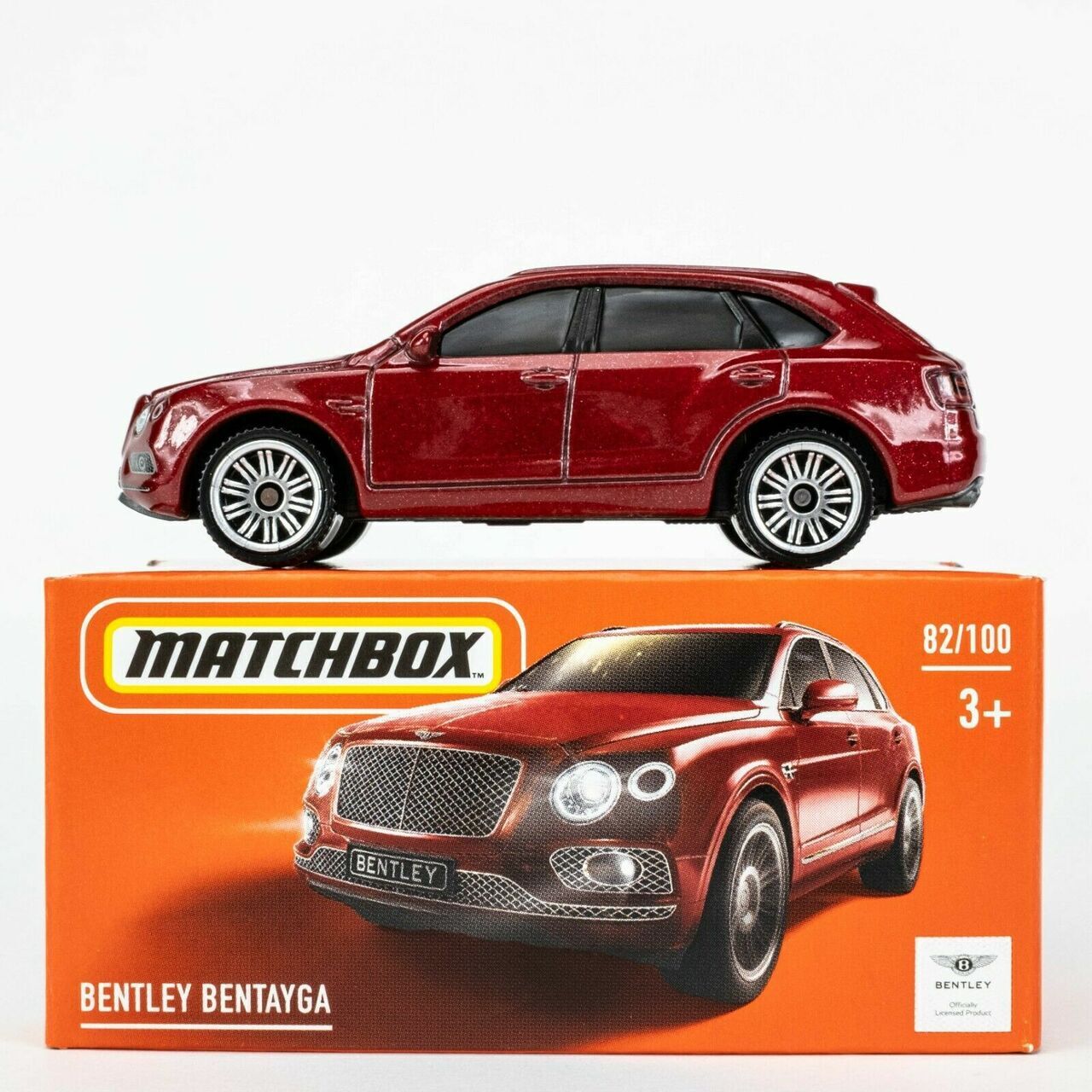 Matchbox Power Grabs 2022 Mix 2 #82 Bentley Bentayga CANDY RED BY ...