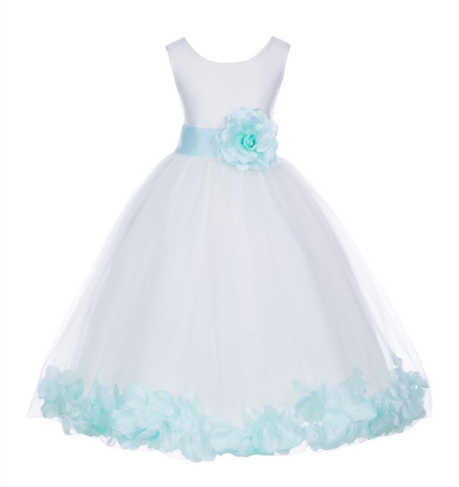 Wedding Flower Girl Dress Birthday Girl Dresses Gradation Pageant Rose ...