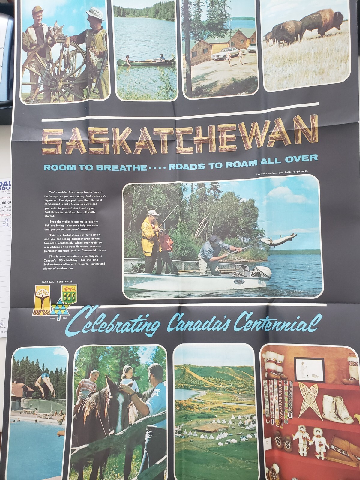 1967 SASKATCHEWAN Official Highway Map by Department of Highways ...