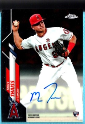 2020 TOPPS Chrome Autograph Auto Matt Thaiss Card # RA-MT | eBay