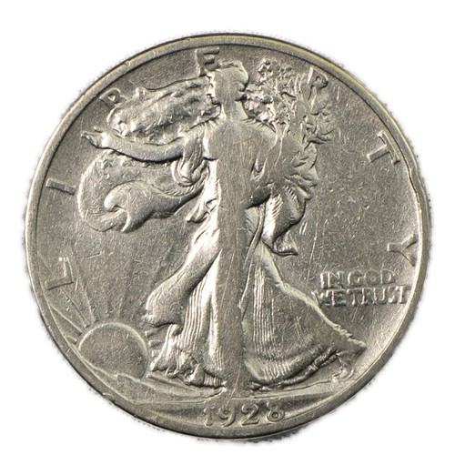 1928-S Walking Liberty Silver Half 50c Fine FN F+ Cleaned Details | eBay