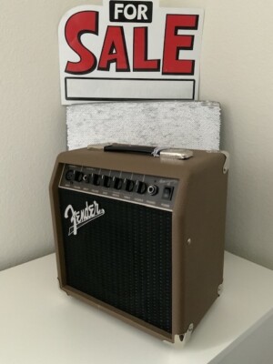 Fender Acoustasonic 15 15W Acoustic Guitar Combo Amplifier Amp Brown ...