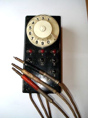 Vintage USSR Soviet Telephone with special connectors 1976 without the ...