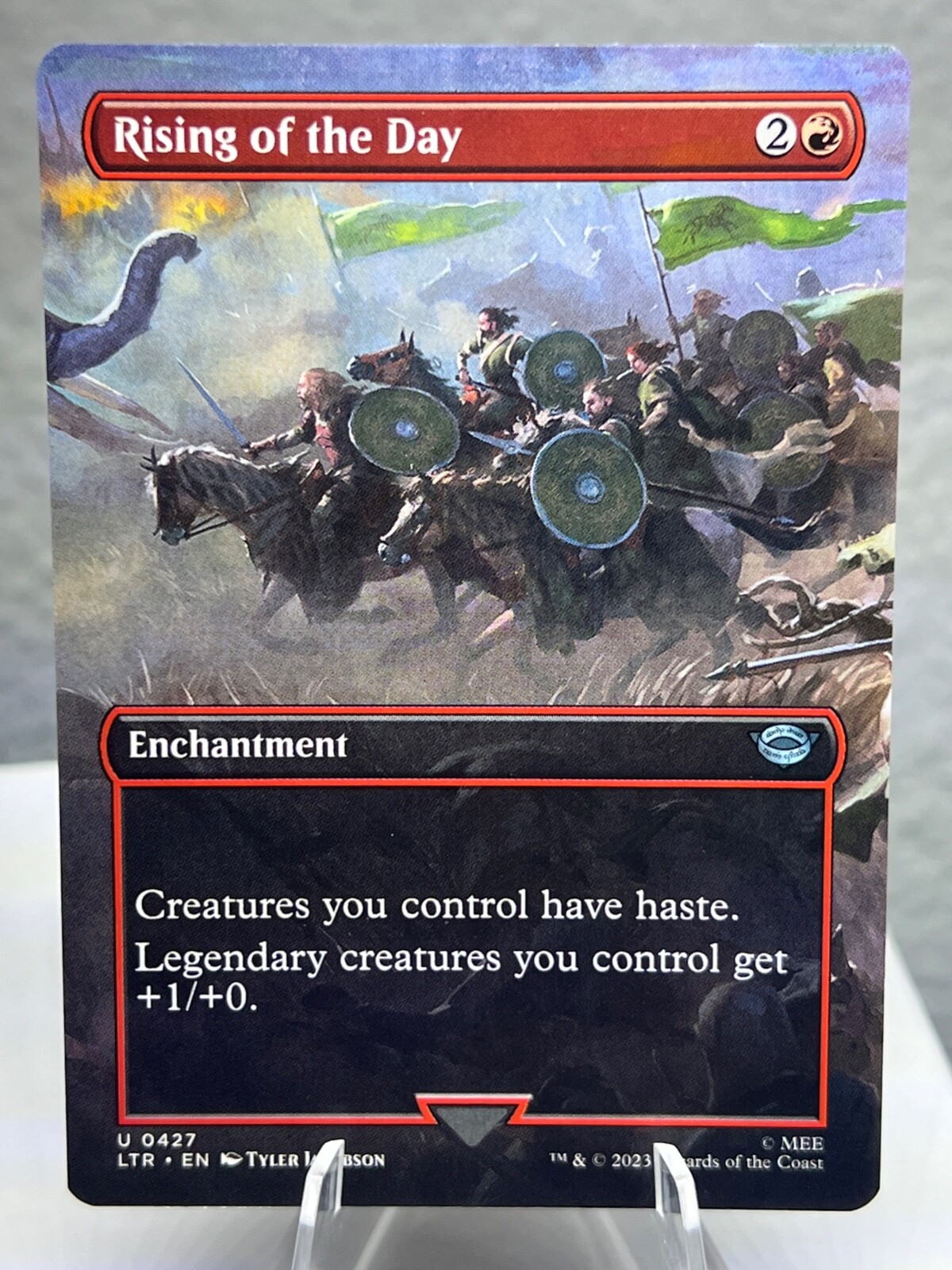 MTG Rising of the Day The Lord of the Rings #0427 Borderless Regular U ...