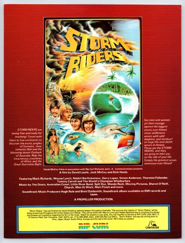Print Ad 1982 Storm Riders Film Surfing Movie Documentary 8.25" x 10.75 ...