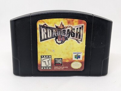 Road Rash 64 (Nintendo 64, 1999) N64 Authentic Cartridge Only Tested ...