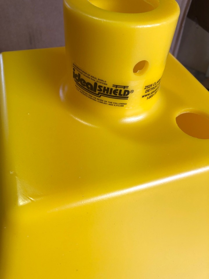 IDEAL SHIELD Pyramid Plastic Sign Base Yellow 22"x22"x22" | eBay