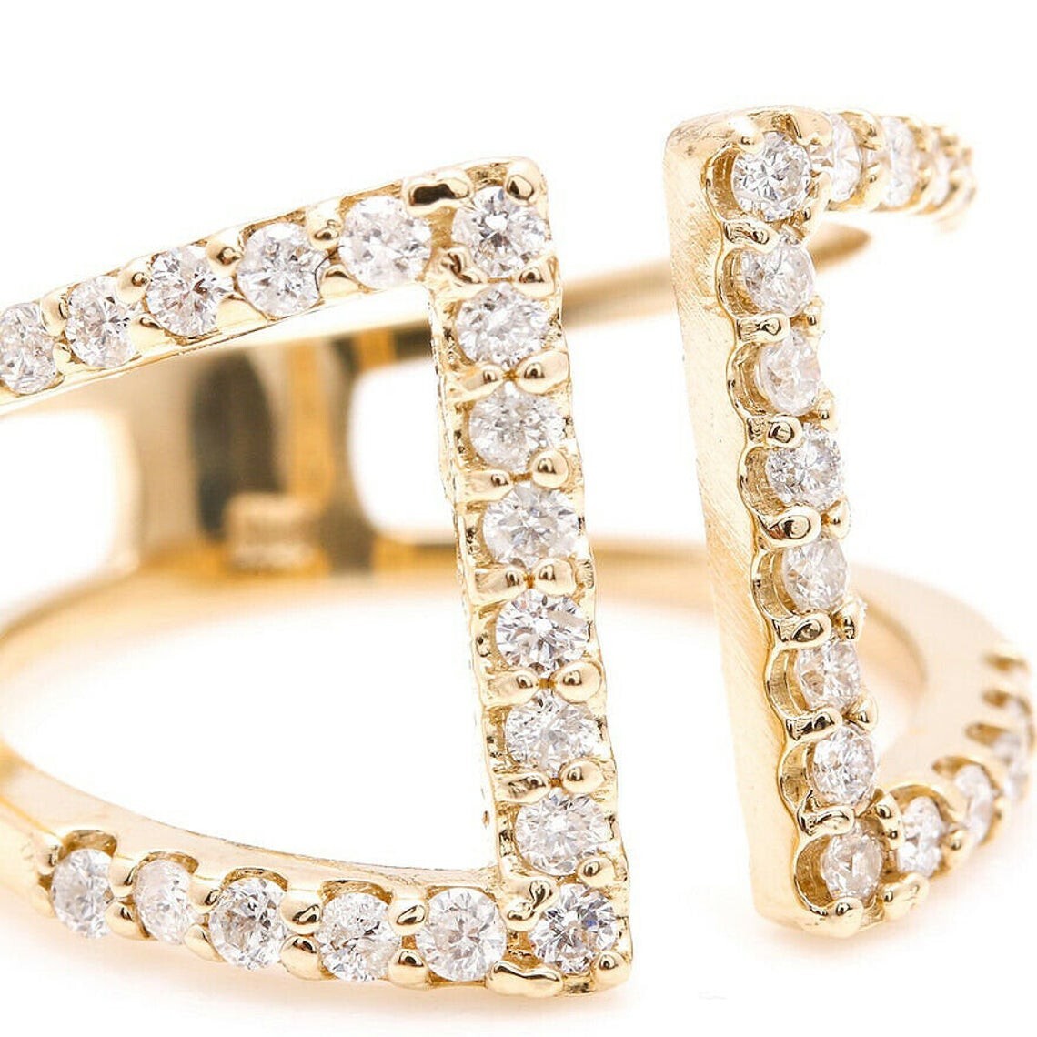 Splendid Band Wedding Ring 14ct Yellow Gold Natural Diamond Jewelry | eBay