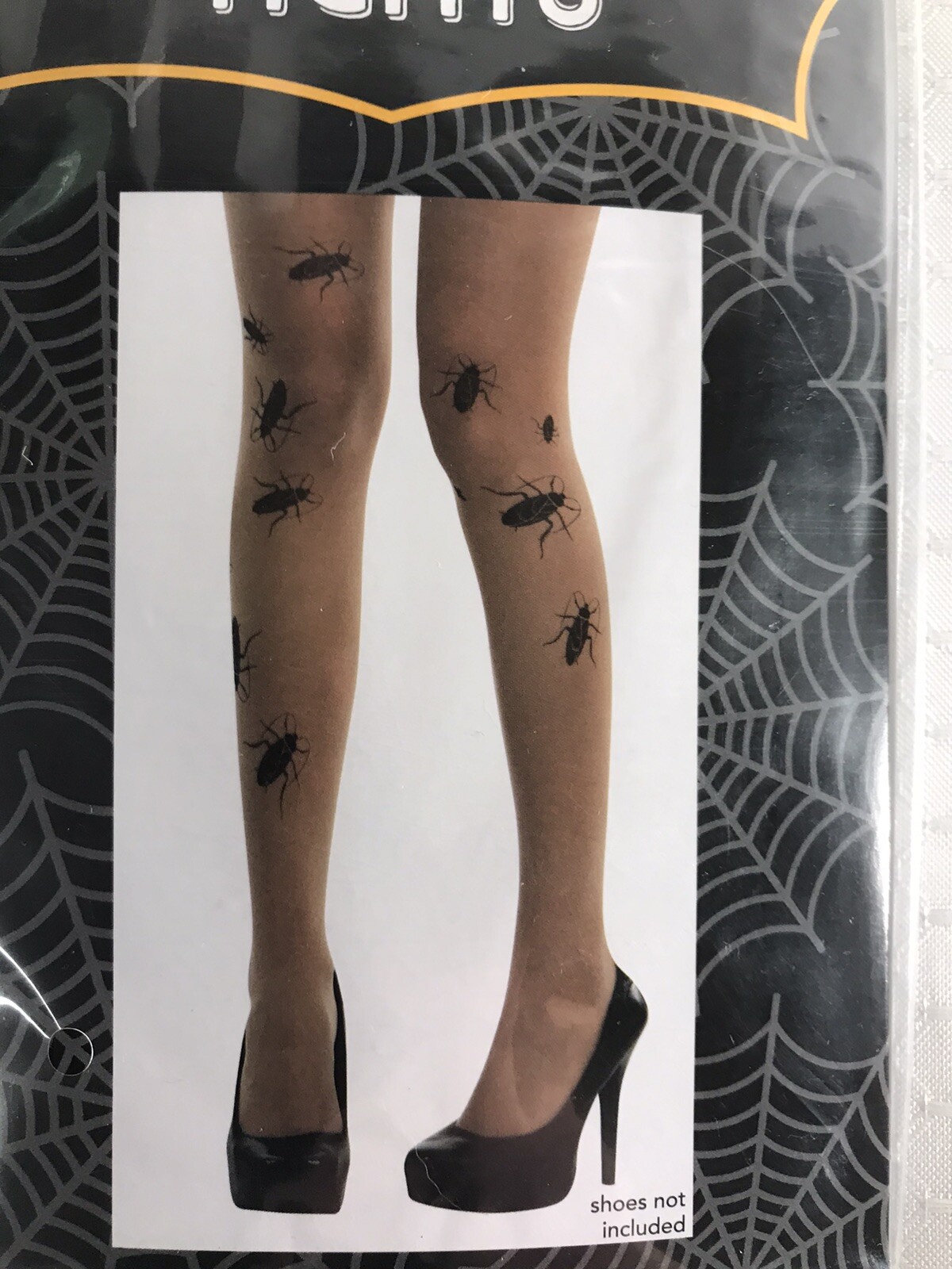 Halloween Tights Crawling Bugs Creepy Roach Pantyhose Adult Costume ...