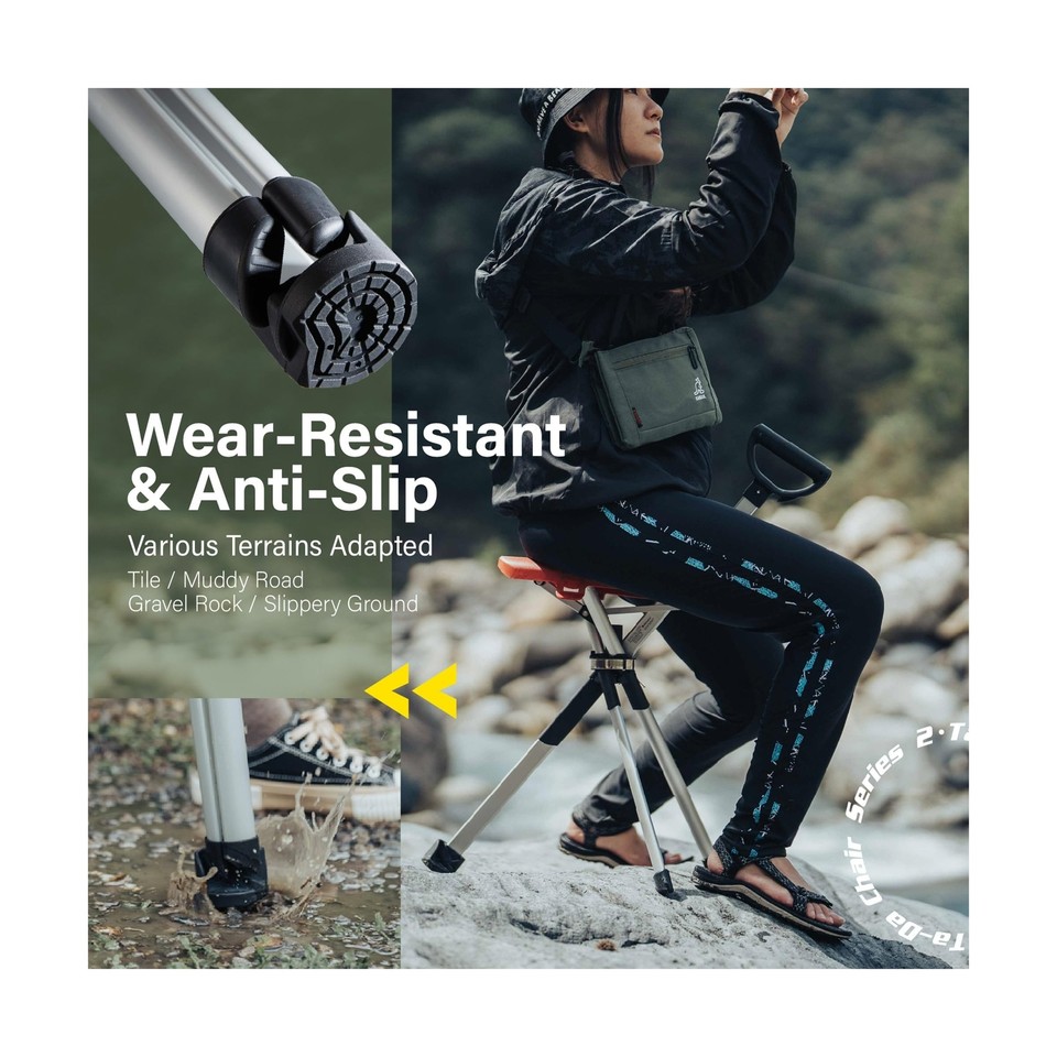 Ta-Da Chair Series 2- Portable Walking Stick, Cane with Seat, Foldable ...