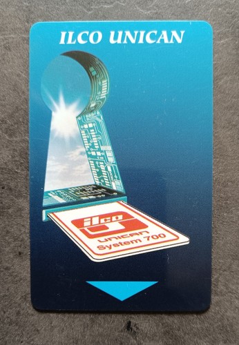 CARTE / CARD HOTEL CLE KEY .. CANADA ILCO UNICAM SYSTEM 700 MAGNETIQUE ...