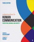 Introduction to Human Communication: Perception, Meaning, and Identity ...