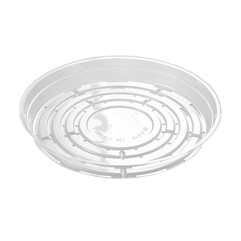 20 Pack Plant Saucer Clear Plastic Drip Trays Plate Dish 6"/8"/10"/12 ...