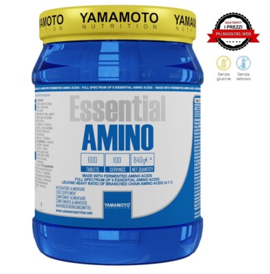AMINOACIDES ESSENTIELS YAMAMOTO NUTRITION Essential AMINO 600 Comprimés ...