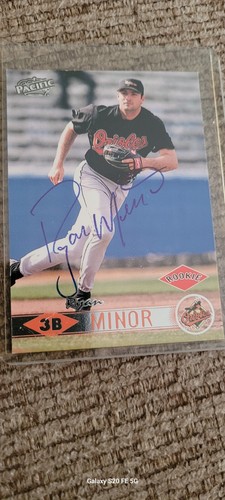 Ryan Minor SIGNED 1999 Pacific #54 Baltimore Orioles Oklahoma AUTOGRAPH ...