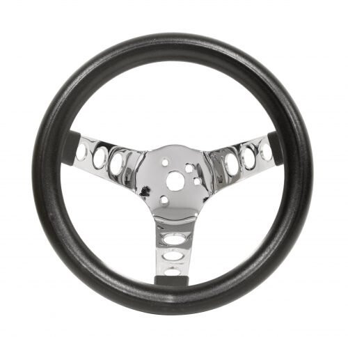 POLYFOAM STEERING WHEEL 3 SPOKE 10"DIA 5 1/2" DISH VW BUG BUGGY RAIL ...