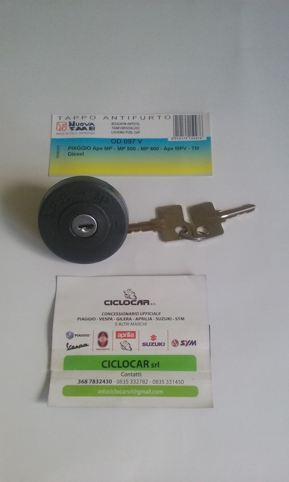 Fuel Tank Cap Sim.190621 Piaggio Ape MP 500-600-501-Art5484 | eBay UK