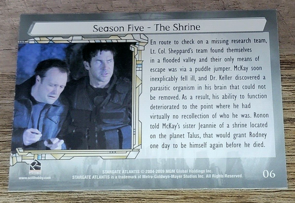 Stargate Heroes - Atlantis Season 5 Expansion #06 The Shine | eBay