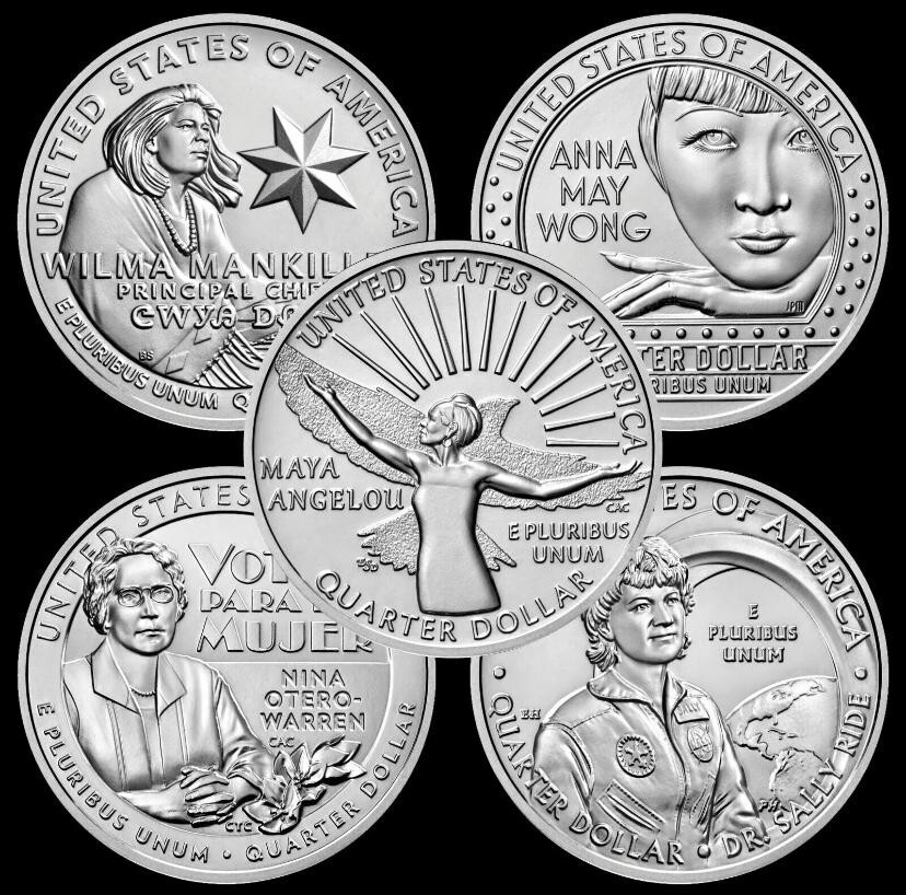 2022 US American Women Series Quarters Uncirculated 5 Coin Set *JB's ...