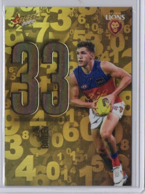 2023 AFL SELECT FOOTY STARS - NUMBERS - ZAC BAILEY - BRISBANE LIONS ...