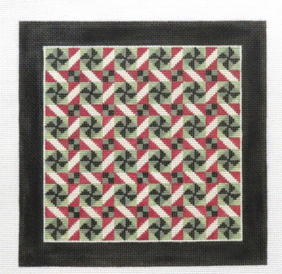 Susan Roberts Rolling Pinwheels Quilt Pattern Handpainted Needlepoint ...