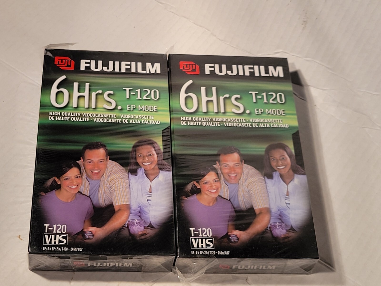 Fujifilm HQ T-120 Blank VHS Tape SET OF 2 NEW SEALED 74101611205| eBay
