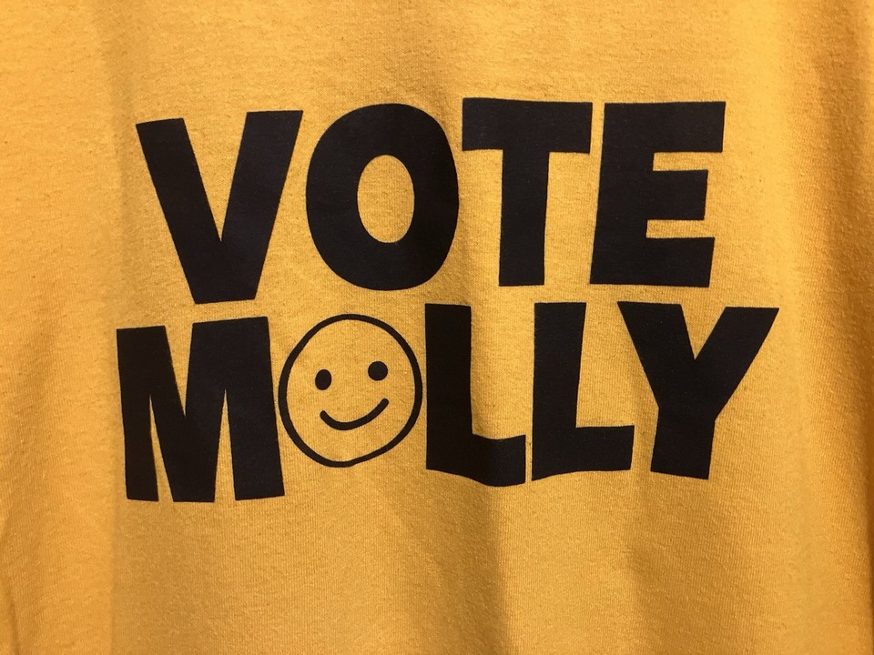 Vote Molly T Shirt Yellow Size XXL Smiley Face | eBay