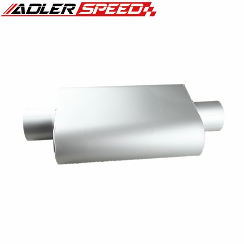 High Performance 2.5" Inlet/Outlet Center Exhaust Chamber Muffler ...