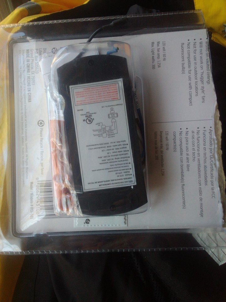 Litex RCI-103 Universal Remote Control with Three Speeds and Full Range ...