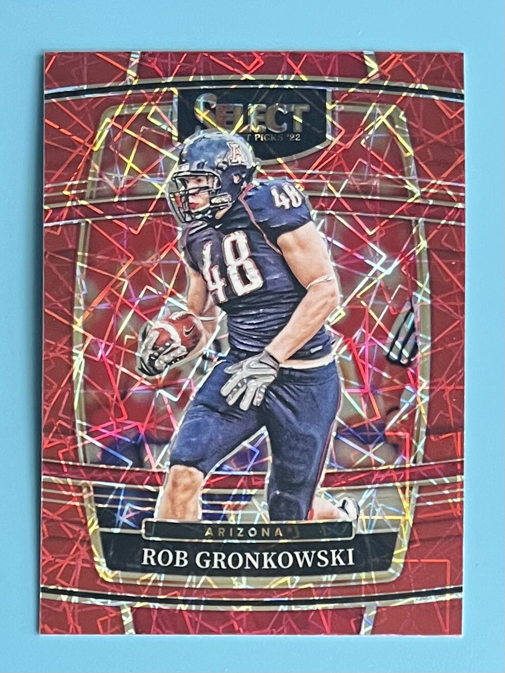 2022 Panini Select Draft Picks Rob Gronkowski Red Lazer Prizm Concourse ...