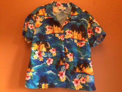 pacific legend hawaiian shirt 2xl Blue Aloha Shirt Made In Hawaii USA ...